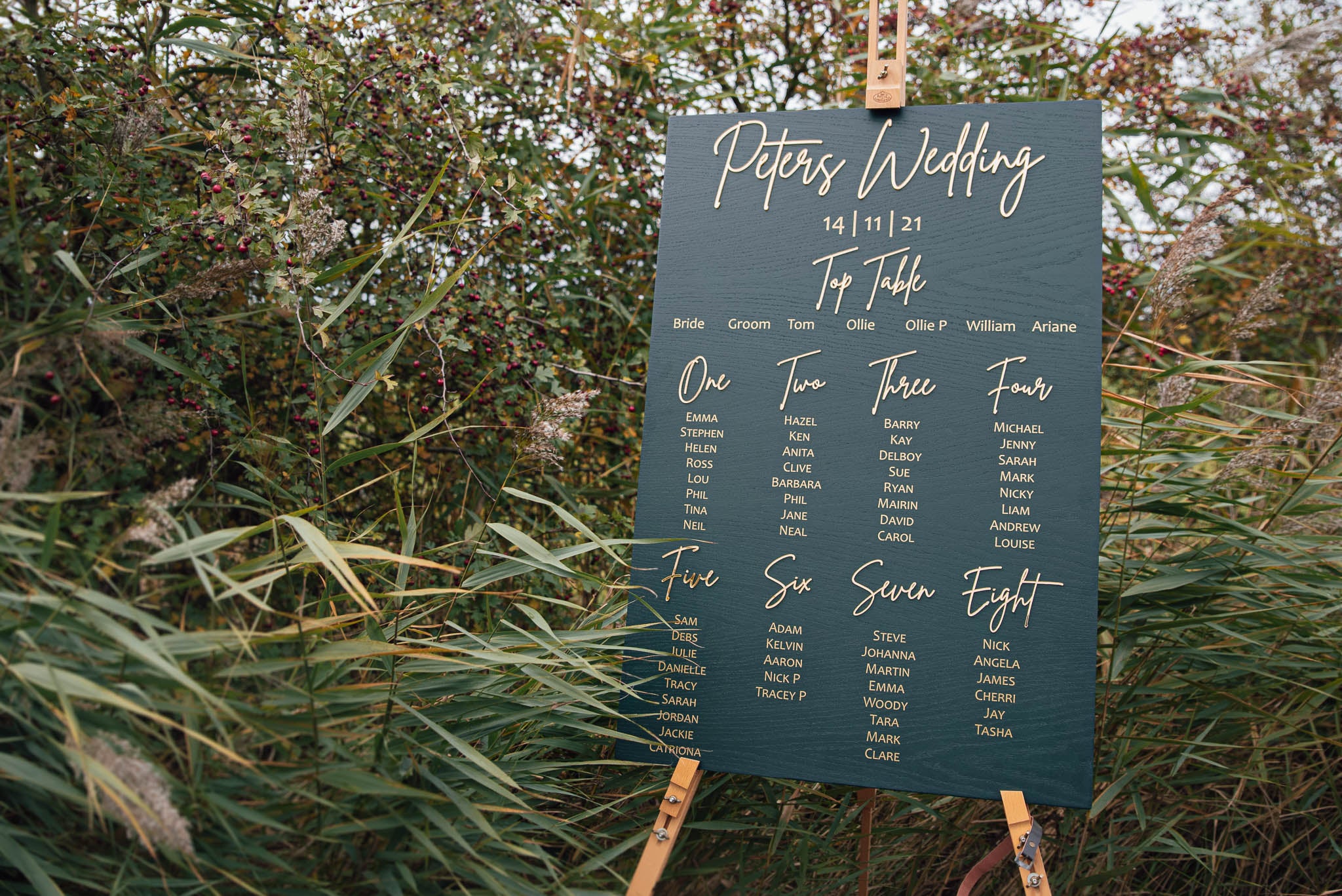 Bespoke Seating Plan Sign - Get a quote today! – Maison Creations Ltd